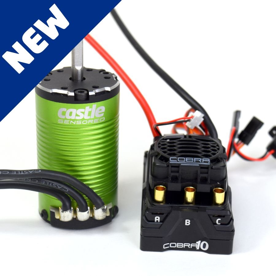 COBRA 10 6S MAX, 25.2V MAX, 8A PEAK BEC W / 1412-2100KV SENSORED MOTOR