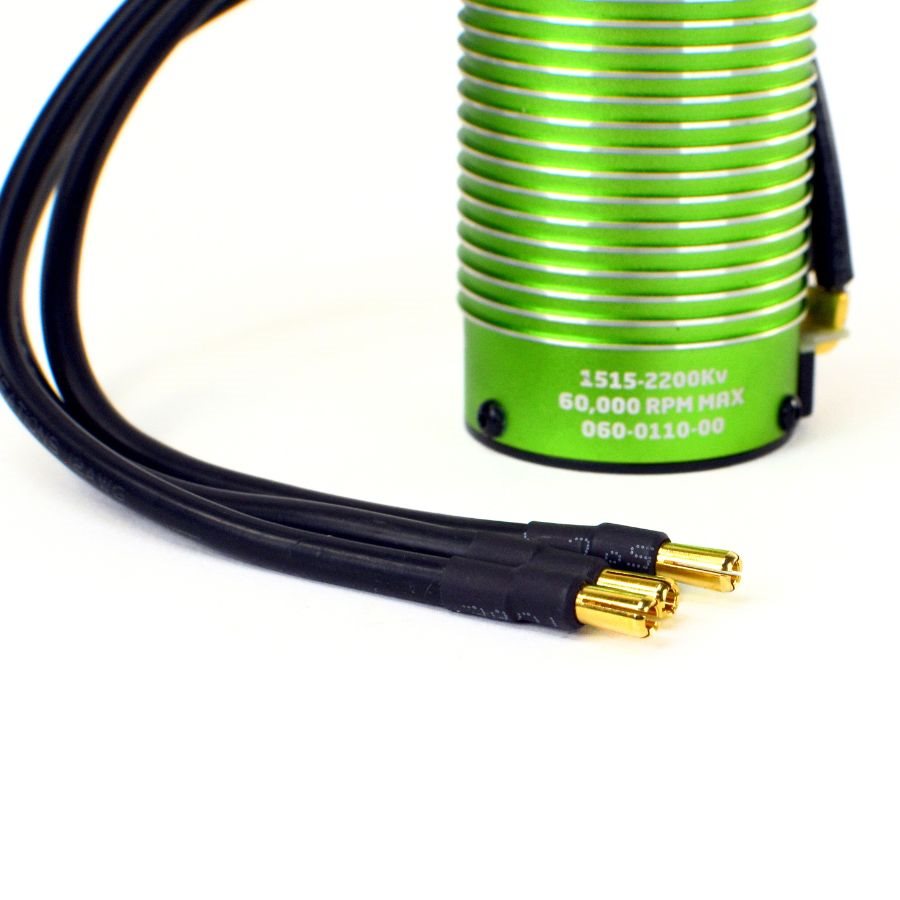 CASTLE 1515 SENSORED MOTOR - 2200KV (MOD 4MM BULLETS / 12AWG WIRE)