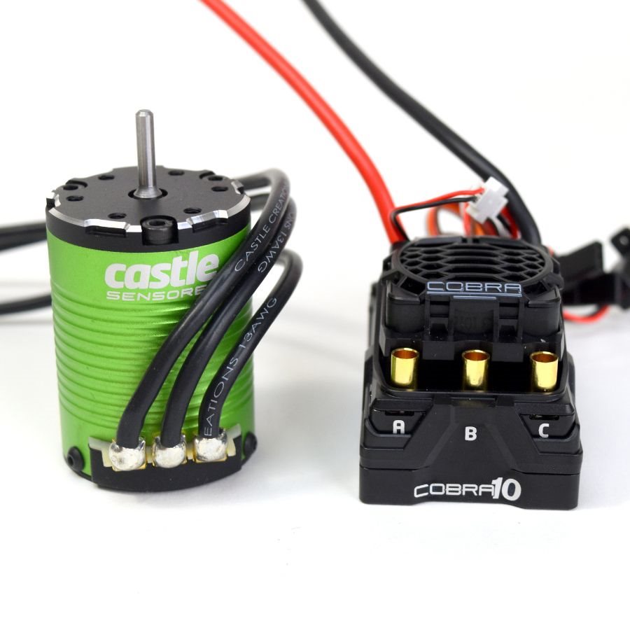 Castle Cobra 10 1410-3800KV Sensored Combo – 6S ESC + Brushless Motor