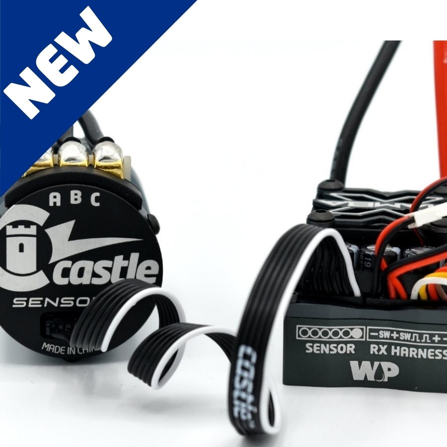 CASTLE 1412, 5mm SHAFT SENSORED MOTOR - 3200Kv