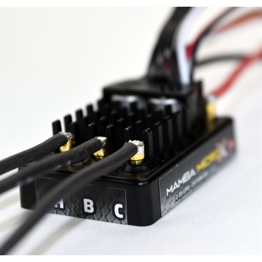 MAMBA MICRO X 12.6V ESC, 2A PEAK BEC W / POSTS
